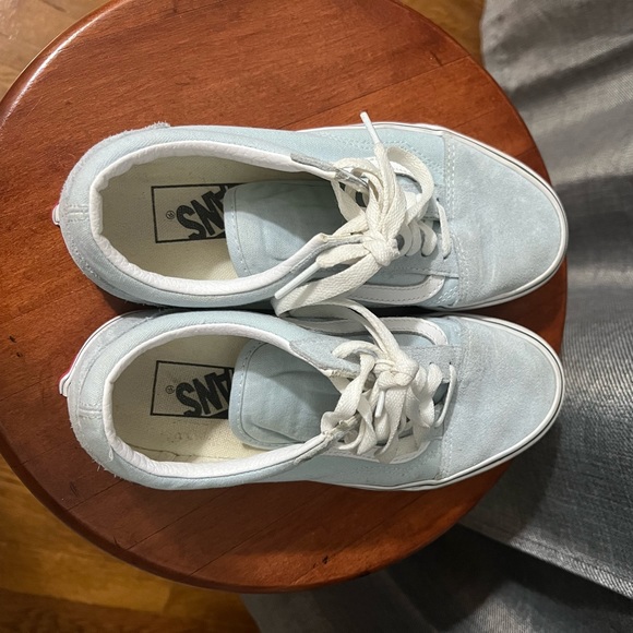 Vans | Shoes | Like New Barely Worn Light Blue Old Skool Vans | Poshmark